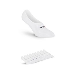 Fila Herren F&uuml;&szlig;linge "UNISEX GHOST SOCKS SILICONE HEEL INSIDE", Gr. 35, wei&szlig;, Baumwollmischung, Socken, mit Logo-Schriftzug