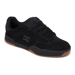 DC Shoes Herren Schn&uuml;rschuh "Central", Gr. 8, schwarz, Obermaterial: Leder / Futter: Textil / Au&szlig;ensohle: Gummi, Schuhe