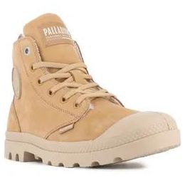 Winterboots Palladium "PAMPA HI ZIP WL", Damen, Gr. 38, gelb (wheat), Leder, Schuhe Winterboots, Winterschuhe, Schn&uuml;rboots, Winterstiefel, Snowboots, gef&uuml;ttert