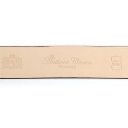 Anthoni Crown Herren Lederg&uuml;rtel, beige, Gr. 105, Rindsleder, G&uuml;rtel