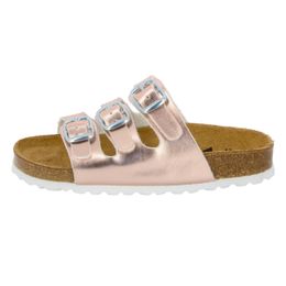 Lico M&auml;dchen Pantolette "Pantolette Bioline Kids Shine", Gr. 30, rosa, Synthetik, Schuhe