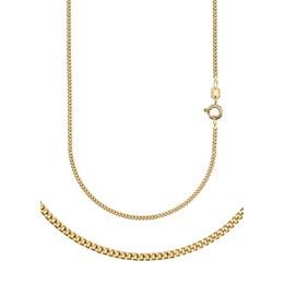Firetti Damen Collierkettchen "Schmuck Geschenk Gold 333 oder 585 Halskette Panzerkette diamantiert", 60, Gelbgold 585, B: 1,2mm, gold, Gelbgold 585,