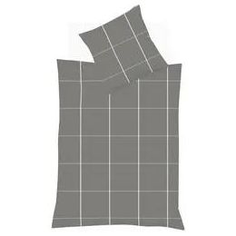Bettw&auml;sche Fleuresse "Lech 4311", grau, B/L: 240cm x 220cm, 1 Stk., 2 Stk., Flanell, B/L: 80cm x 80cm & 80cm x 80cm, 3 Stk., Flanell, Obermaterial: 100% Baumwolle, Bettw&auml;sche, Bettw&auml;sche, Edelflanell, Baumwolle, in Gr. 135x200, 155x220, 200x200cm