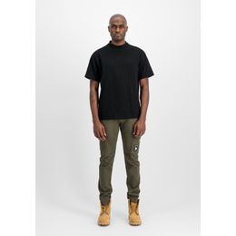 Herren Cargohose "Petrol Patch Pant", schwarz, Gr. 32, Alpha Industries, Obermaterial: 98% Baumwolle, 2% Elastan. Futter: 100% Baumwolle, Hosen