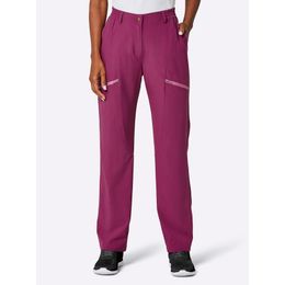 Catamaran Damen Trekkinghose, lila, Gr. 38, unifarben, 93% Polyester, 7% Elasthan, Paspelierung:100% Polyester, Hosen