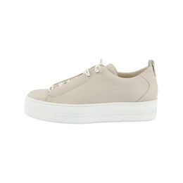 Paul Green Damen Sneaker "Paul Green Sneaker Glattleder", Gr. 42,5, beige, Glattleder, Schuhe