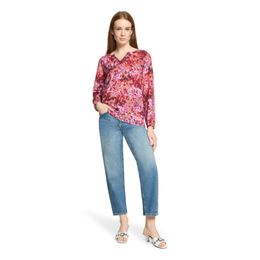 Cartoon Damen Shirtbluse "Damen mit Raffung", bunt, Gr. 40, Obermaterial: 85% Viskose, 15% Polyamid, Blusen