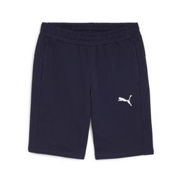 Puma Herren Trainingsshorts "TEAMGOAL CASUALS SHORTS", blau, Gr. S, unifarben, Sweatware, Obermaterial: 100% Baumwolle, Hosen, aus Baumwolle und