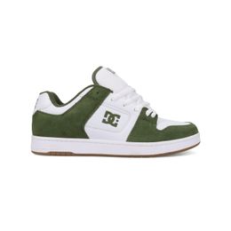 DC Shoes Herren Schn&uuml;rschuh "Manteca", Gr. 4olive, wei&szlig;, Obermaterial: Leder (Kuh) / Futter: Textil / Au&szlig;ensohle: Gummi., Schuhe