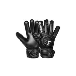 Reusch Kinder Torwarthandschuhe "Attrakt Infinity Junior", schwarz, Gr. 5, 34% Polyester, 25% Latex, 5% Lederimitat, 1% Baumwolle, Handschuhe, mit