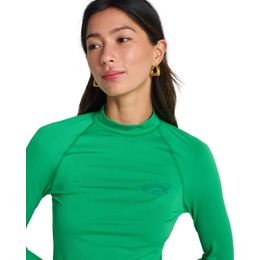 Billabong Damen Rash Guard "Tropic Surf"summer gr&uuml;n, Gr. XS, Obermaterial:86% Polyester, 14% Elasthan., Shirts
