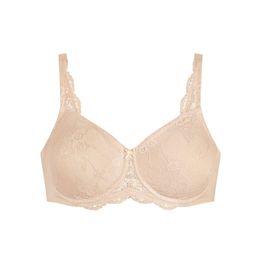 Triumph Damen Minimizer-BH "Contouring Sensation W01", Gr. 75, beige, Microtouch, Obermaterial: 74% Polyamid, 25% Elasthan (LYCRA), 1% Viskose,