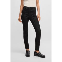 BOSS Orange Damen Slim-fit-Jeans "Maye High Rise Slim Premium Damenmode", schwarz, Gr. 26, unifarben, Denim/Jeans, Obermaterial: 92% Baumwolle, 6%