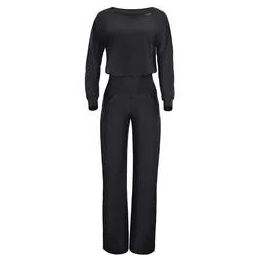 Jumpsuit WINSHAPE "JS101LSC", Damen, Gr. XS, Normalgr&ouml;&szlig;en, schwarz, 85% Polyester, 15% Elasthan, Rundhals, Overalls Jumpsuit, Functional Comfort