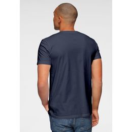 Converse Herren T-Shirt "STANDARD FIT CENTER FRONT LARGE LOGO STAR CHEV SS TEE", blau, Gr. XL, Single Jersey, Obermaterial: 100% Baumwolle, Shirts,