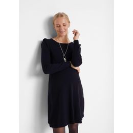 bonprix Damen Umstandskleid "Umstandskleid aus weichem Strick", schwarz, Gr. 48, Obermaterial: 70% Baumwolle, 30% Polyamid, Kleider, f&uuml;r