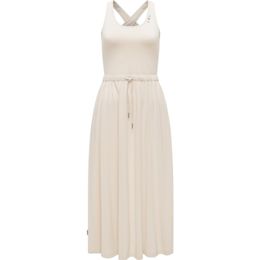 Ragwear Damen Shirtkleid "Mauglia YOUMODO", beige, Gr. L, Obermaterial: 68% Modal, 32% Polyester, Kleider, Sommerkleid mit Tr&auml;gern und Taillenzugband