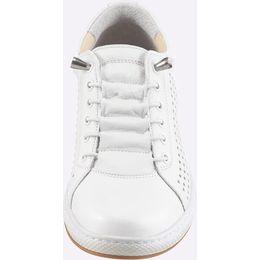 Andrea Conti Damen Sneaker, Gr. 41wei&szlig;, Glattleder, Leder, Rindsleder, Schuhe