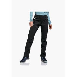 Sch&ouml;ffel SCH&Ouml;FFEL Damen Softshellhose "Pants Ascona Warm L"schwarz, Gr. 42, Obermaterial: 56% Nylon, 34% Polyester, 10% Elasthan. Futter: 100% Polyester,