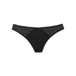 Damen String, NUANCE BY LASCANA, Gr. 44, schwarz, Spitze, Obermaterial: 91% Polyamid, 9% Elasthan, Unterhosen, aus edler, leicht transparenter Spitze