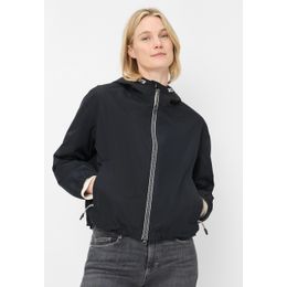 Fuchs & Schmitt FUCHS SCHMITT Damen Outdoorjackemarine, Gr. 40, unifarben, Web, Obermaterial: 100% Polyester, Jacken, mit Kapuze, Regular Fit, Rei&szlig;verschlusstaschen