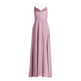 Vera Mont Damen Abendkleid "Damen mit Wasserfallausschnitt", lila, Gr. 40, Satin, Obermaterial: 97% Polyester, 3% Elasthan. Futter: 100% Polyester,
