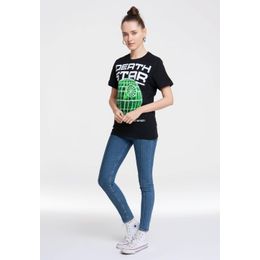 logoshirt Damen T-Shirt "Star Wars", bunt, Gr. L, bedruckt, 100% Baumwolle, Shirts, mit stylischem Frontdruck