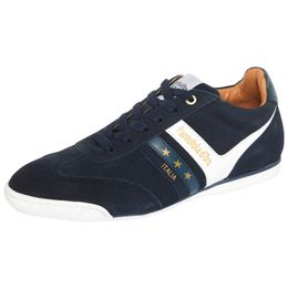 Pantofola d'Oro PANTOFOLA D ́ORO Herren Sneaker "VASTO LOW", Gr. 45navy, wei&szlig;, Leder, Schuhe, Obermaterial aus Leder, Gummilaufsohle, mit Schn&uuml;rung