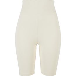 Urban Classics Herren Stoffhose "Urban Classics Damen Ladies High Waist Cycle Shorts", beige, Gr. 4XL, unifarben, 95% Baumwolle, 5% Elasthan, Hosen