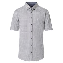 Casamoda Herren Kurzarmhemd "Casamoda Freizeithemd Kurzarm Print", blau, Gr. 7XL, bedruckt, 100% Baumwolle, Hemden