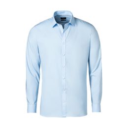 OLYMP Herren Businesshemd "OLYMP No. Six, Super Slim, Urban Kent", blau, Gr. 44, 97% Baumwolle, 3% Elastolefin, Hemden
