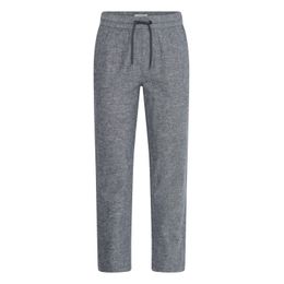 Leinenhose Blend "Leinenhose BHAban Linen Mix", Herren, Gr. 3XL, N-Gr, blau (salute), Obermaterial: 70% Baumwolle CO. 30% Leinen LI., Hosen