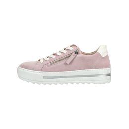 Gabor COMFORT Damen Sneaker "Gabor Comfort Sneaker Leder", Gr. 43rosa, Leder, Schuhe