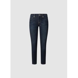 Pepe Jeans Damen Skinny-fit-Jeans "SKINNY JEANS LW", blau, Gr. 32, Denim/Jeans, Obermaterial: 83% Baumwolle, 12% Viskose, 4% Elastomultiester, 1%
