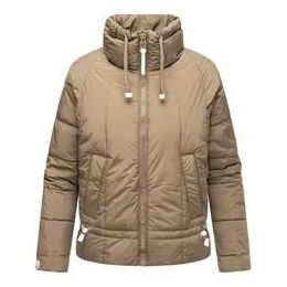Steppjacke Navahoo "Luftzauber 14", Damen, Gr. M (38), braun (dunkelbraun), Obermaterial: 100% Polyester. Innenfutter: 100% Polyester. &Auml;rmelfutter: 100% Polyester. Wattierung: 100% Polyester, oversize h&uuml;ftlang, hoch geschlossener Ausschnitt, &Auml;rmel ohne &Auml;rmelschlitz normaler Saum, Jacken Steppjacke, Gesteppte Damen &Uuml;bergangsjacke