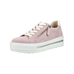 Gabor COMFORT Damen Sneaker "Gabor Comfort Sneaker Leder", Gr. 40rosa, Leder, Schuhe