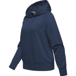 Ragwear Damen Kapuzensweatshirt "Tonna", blau, Gr. XS, Sweatware, Material: 67% Polyester, 28% Viskose, 5% Elasthan, Sweatshirts, Moderner Damen
