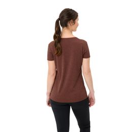 Vaude Damen Funktionsshirt "Women's Essential T-Shirt", braun, Gr. 40, Obermaterial: 100% Polyester, Shirts, Kurzarm, mit Rundhalsausschnitt,