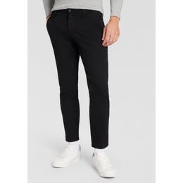 MAC Herren Chinohose "Driver", schwarz, Gr. 40, unifarben, Web, Obermaterial: 89% Baumwolle, 8% Polyester, 3% Elasthan, Hosen, mit Stretch
