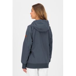 alife and kickin ALIFE & KICKIN Damen Outdoorjacke "RenitaAKA"nightblau, Gr. M, unifarben, Web, Obermaterial: 100% Polyester, Jacken, mit Kapuze in bequemen Fit