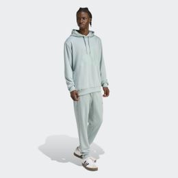 Herren Trainingsanzug "M BL FT HD TS"wonder sage, Gr. M, adidas Sportswear, Obermaterial: 100% Polyester, Sportanz&uuml;ge, zweiteiliges Set aus Hose und