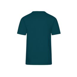 TRIGEMA Herren T-Shirt "TRIGEMA T-Shirt mit Knopfleiste DELUXE Baumwolle", blau, Gr. XL, Single Jersey, 100% Baumwolle, Shirts