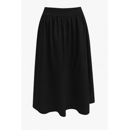 Milano Italy Damen Maxirock, schwarz, Gr. 46, unifarben, Stoff, Material: 100% Baumwolle, R&ouml;cke, mit Taschen