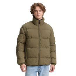 Herren Steppjacke, gr&uuml;n, Gr. L, Tom Tailor Denim, Strukturmuster, unifarben, Web, Obermaterial: 100% Polyester. Futter: 100% Polyester, Jacken, mit