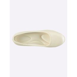 Casual Looks Damen Pumps, Gr. 40wei&szlig;, Lederimitat, Schuhe