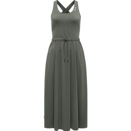 Ragwear Damen Shirtkleid "Mauglia YOUMODO", gr&uuml;n, Gr. L, Obermaterial: 68% Modal, 32% Polyester, Kleider, Sommerkleid mit Tr&auml;gern und Taillenzugband
