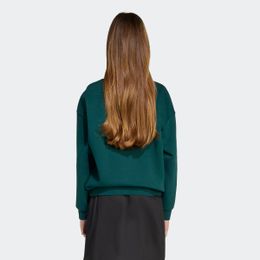 M&auml;dchen Sweatshirt "BOYFRIEND MIT RUNDHALSAUSSCHNITT", gr&uuml;n, Gr. 128, adidas originals, Obermaterial: 70% Baumwolle, 30% Polyester, Sweatshirts