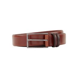 BOSS Herren Lederg&uuml;rtel "Carmello", braun, Gr. 100, unifarben, Leder, G&uuml;rtel, aus gegerbtem Leder mit HUGO BOSS Logo-Pr&auml;gung auf Metallschliesse