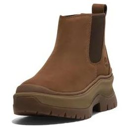Chelseaboots Timberland "ROXIE LANEMID CHELSEA BOOT", Damen, Gr. 41,5, braun (rust nubuck), Leder, Schuhe Chelseaboots, Stiefelette, Winterschuhe, Ankle Boots