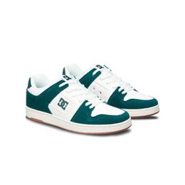 DC Shoes Herren Schn&uuml;rschuh "Manteca", Gr. 4dunkelgr&uuml;n, Obermaterial: Leder (Kuh) / Futter: Textil / Au&szlig;ensohle: Gummi., Schuhe